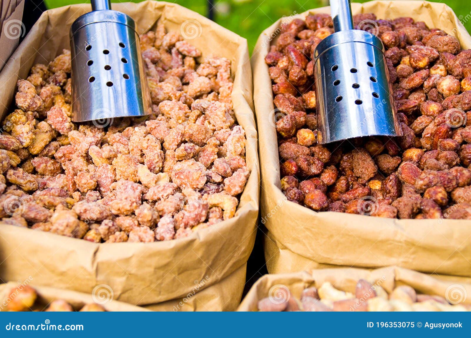 Bag of Small Nuts. Snack Fast Food. Stock Image - Image of nuts, cashew ...