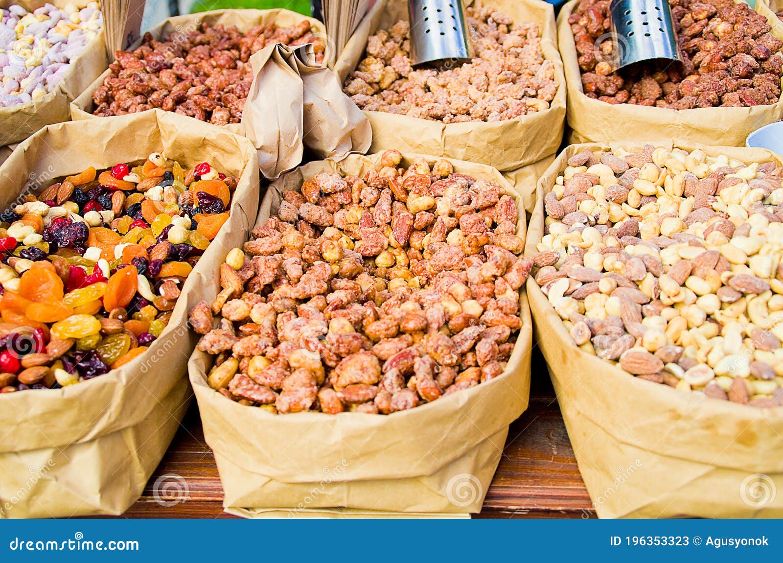 Bag of Small Nuts. Snack Fast Food. Stock Image - Image of pistachios ...