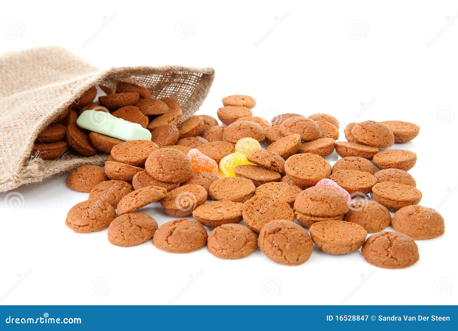 Bag with Typical Dutch Sweets: Pepernoten Stock Image - Image of ...