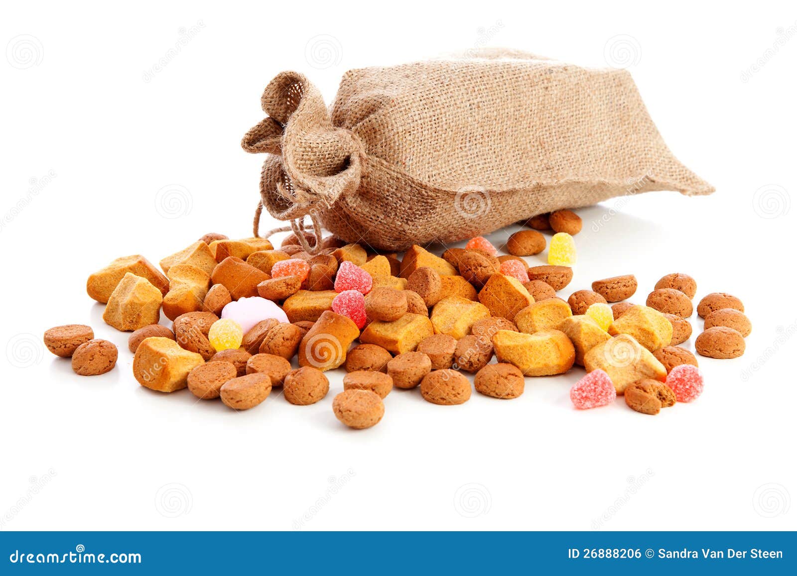 Bag with Typical Dutch Sweets: Pepernoten Stock Photo - Image of treat ...
