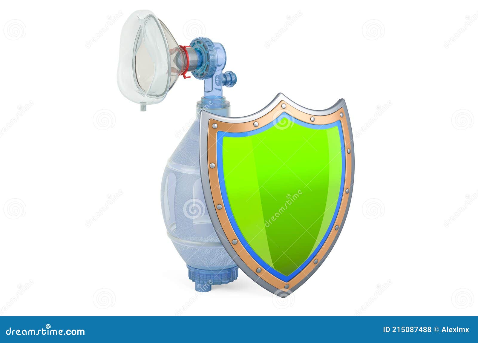 Bag Valve Mask Doodle Icon, Vector Color Line Illustration ...