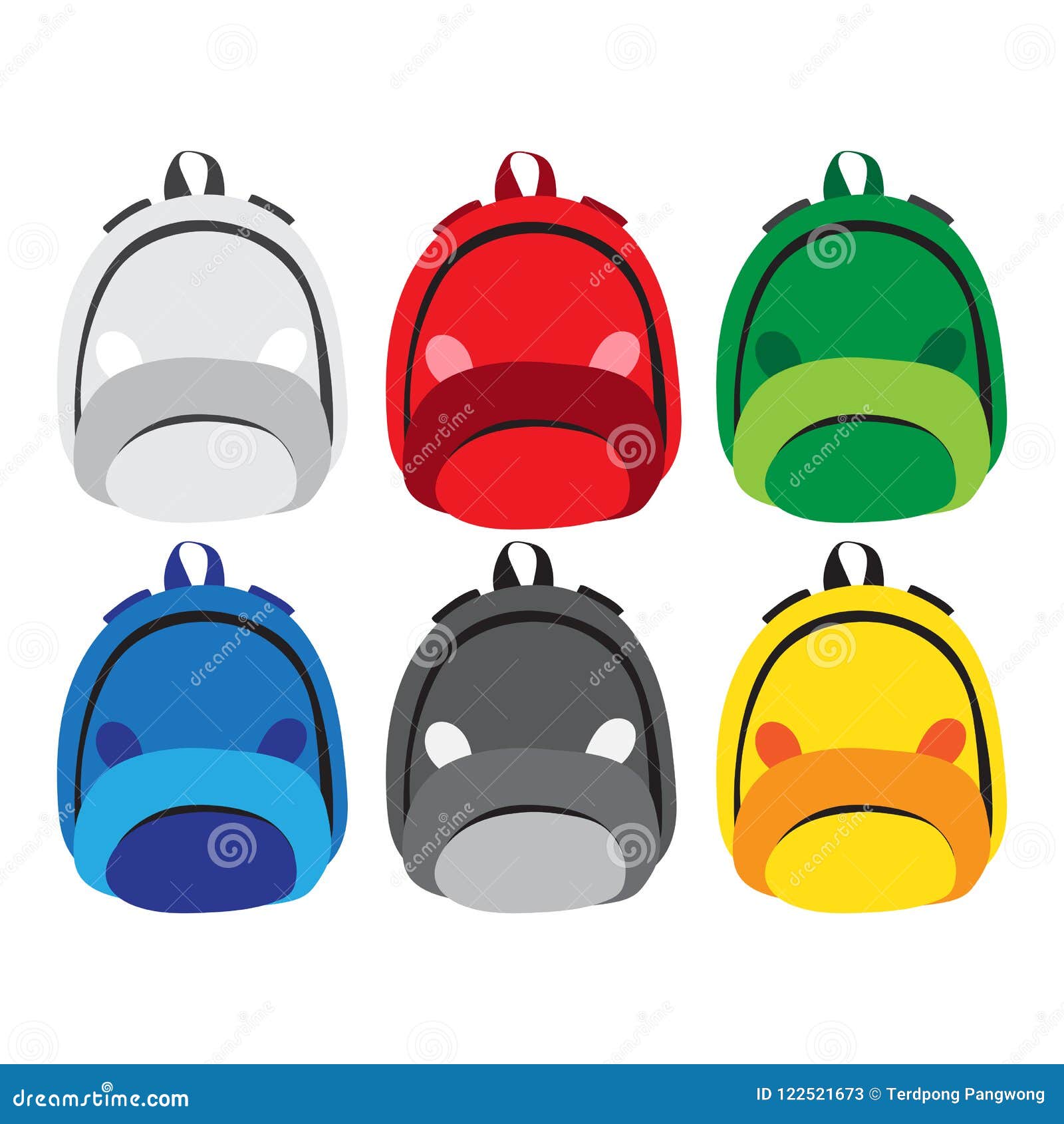 Bag Vector Collection Design Stock Vector - Illustration of cartoon ...