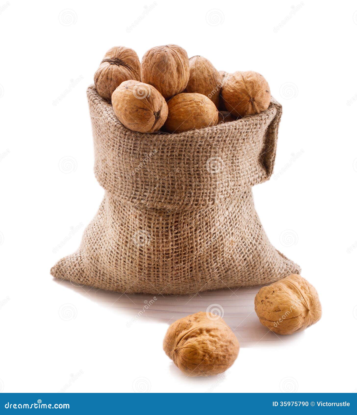 Bag of walnuts stock photo. Image of light, empty, energy - 35975790