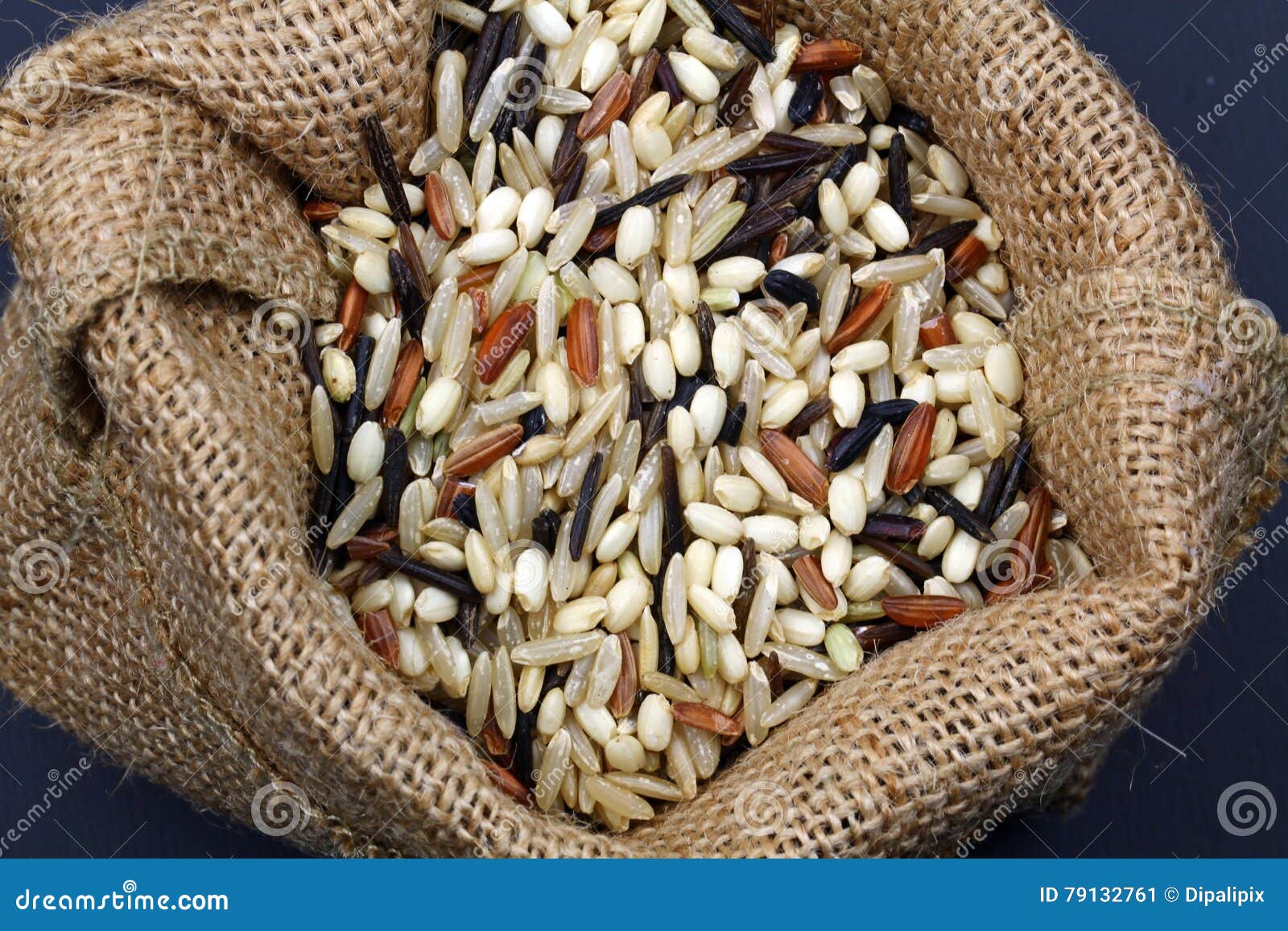 Bag of wild rice stock image. Image of seed, healthy - 79132761
