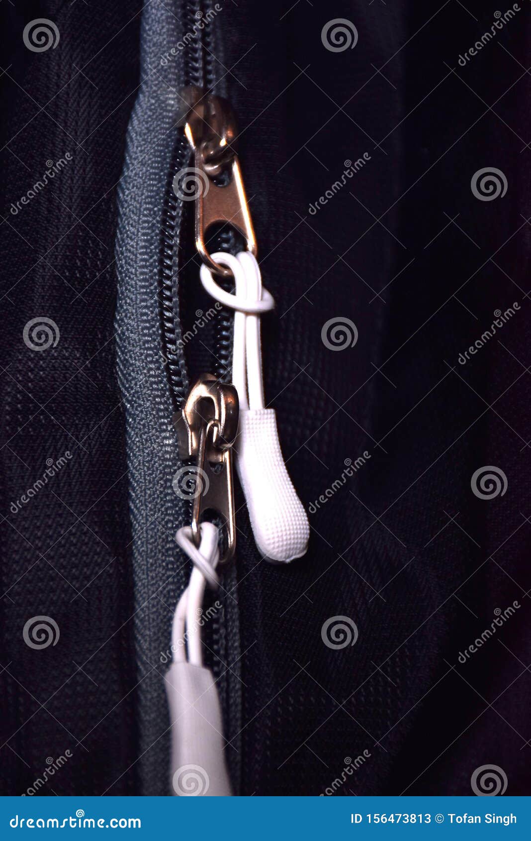 Nice black bag with zipper stock image. Image of case - 156473813
