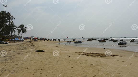 Baga beach in Goa, India stock photo. Image of india - 281771846