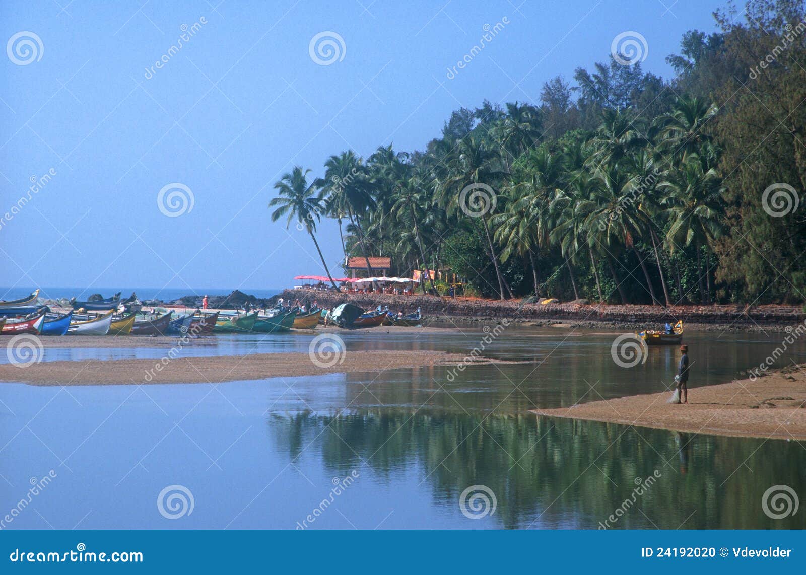 Baga beach in India editorial image. Image of boats, vacation - 24192020