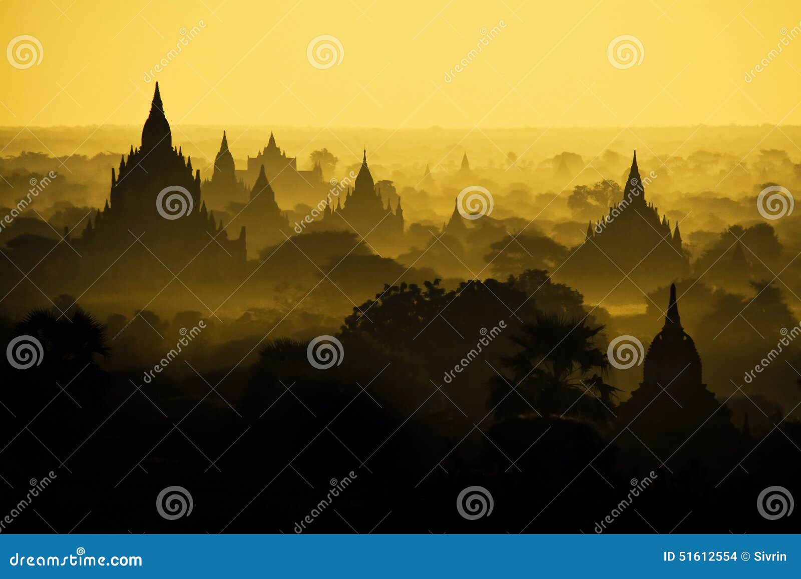 Bagan Ancient Pagodas in Myanmar. Stock Photo - Image of monument ...
