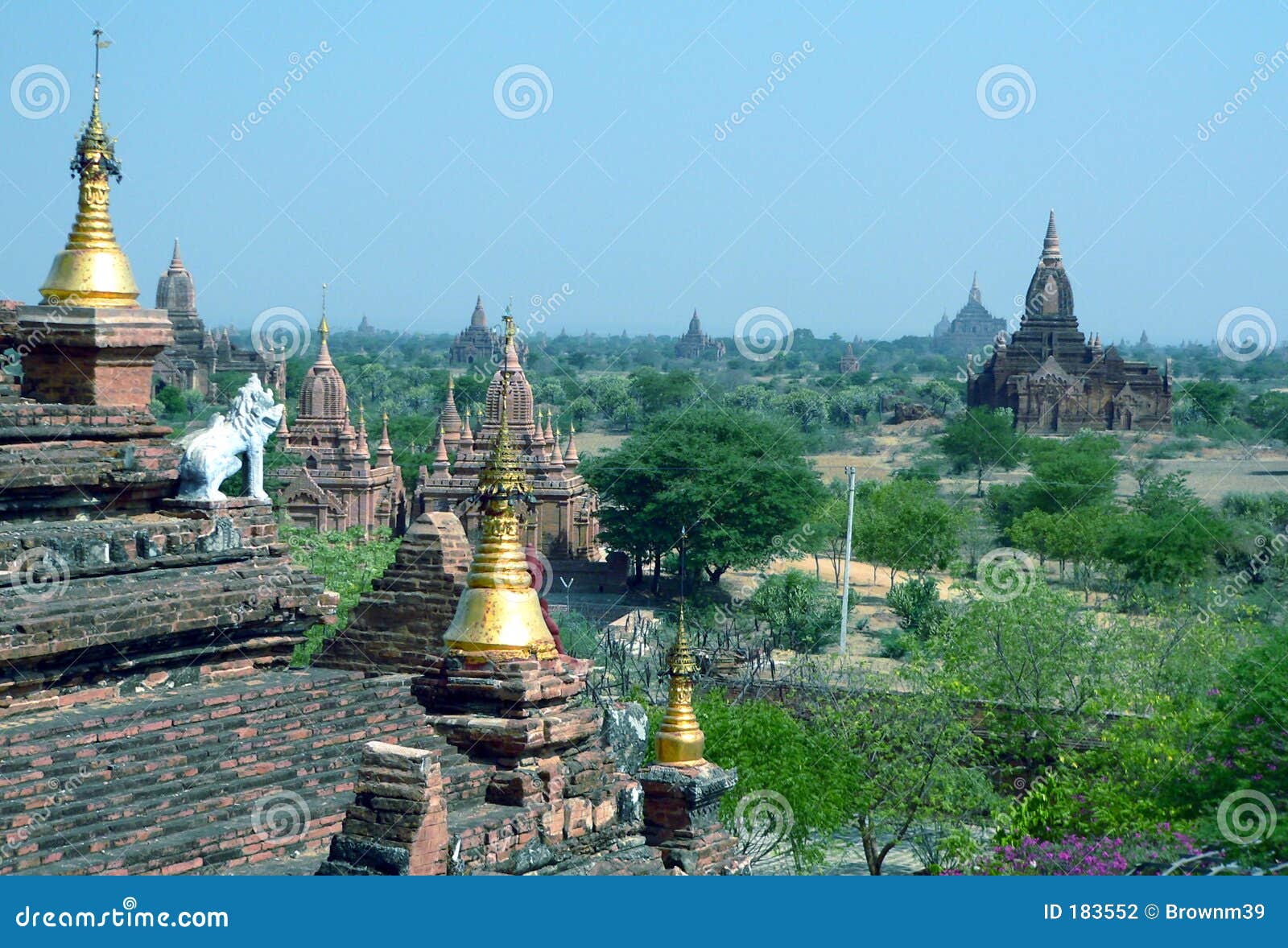 Bagan Archaeological Zone. Myanmar (Burma) Stock Photo - Image of ...