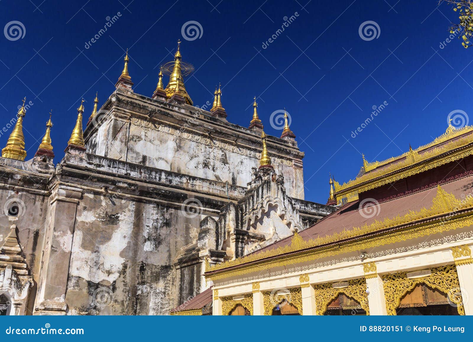 Bagan buddha tower at day stock image. Image of antique - 88820151