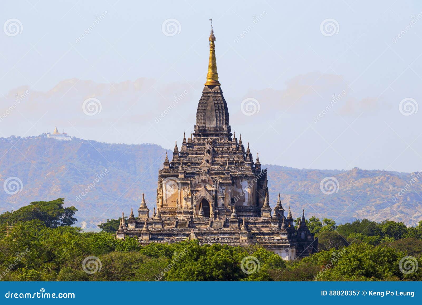 Bagan buddha tower at day stock image. Image of rooftops - 88820357