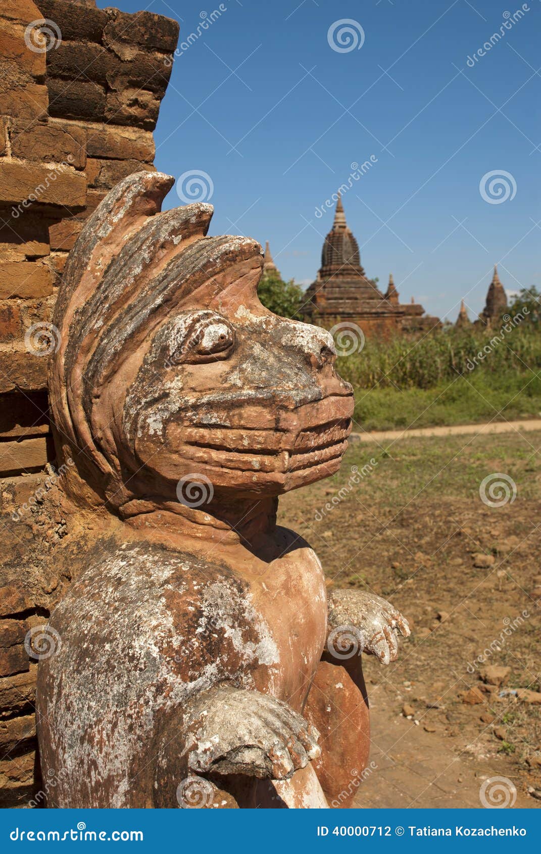 Bagan Creature stock photo. Image of relief, mystery - 40000712