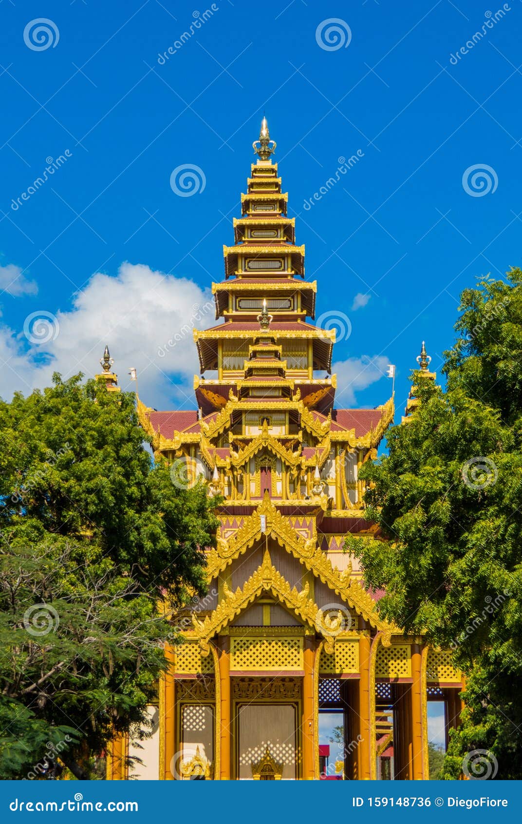 Bagan Golden Palace, Bagan, Myanmar Stock Photo - Image of asian ...