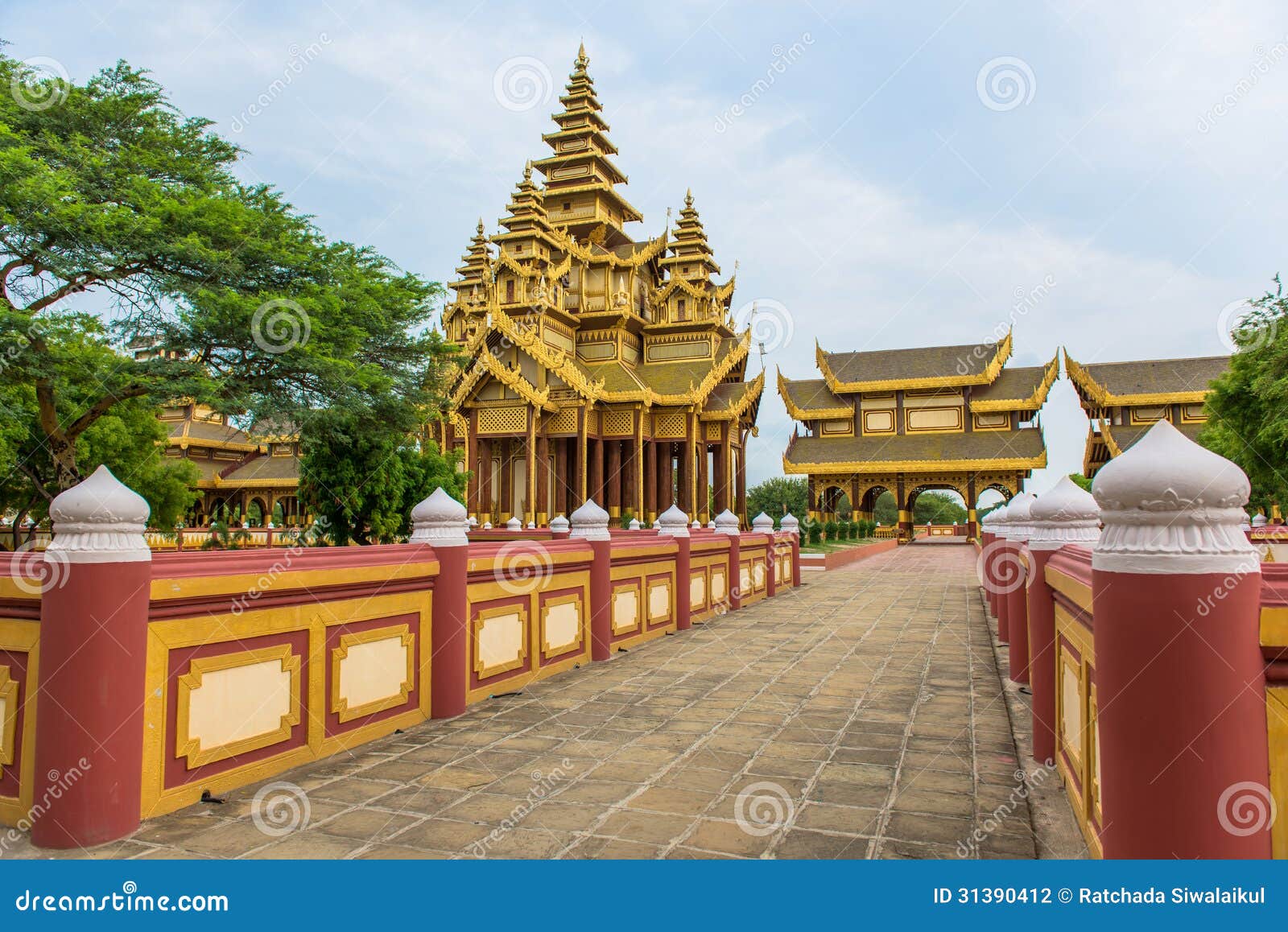 Bagan Golden Palace in Old Bagan Stock Photo - Image of mandalay ...