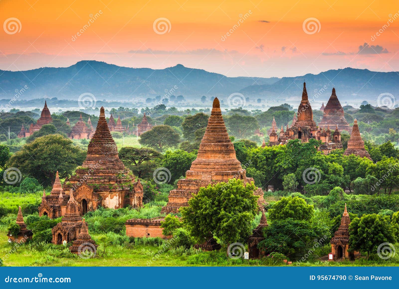 Bagan, Myanmar Ancient Temples Stock Photography | CartoonDealer.com ...