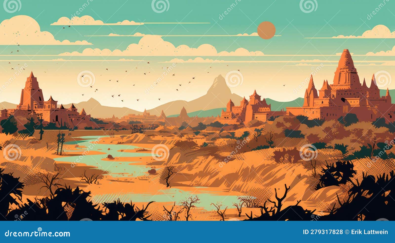 Retro Map Of Myanmar With Halftone Background. Cartoon Map Icon In ...