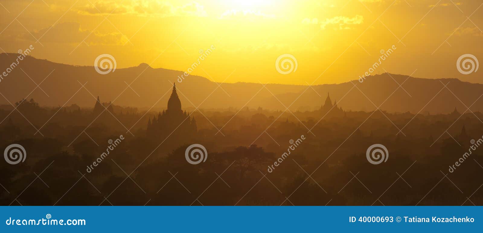 Bagan panorama stock image. Image of heritage, culture - 40000693