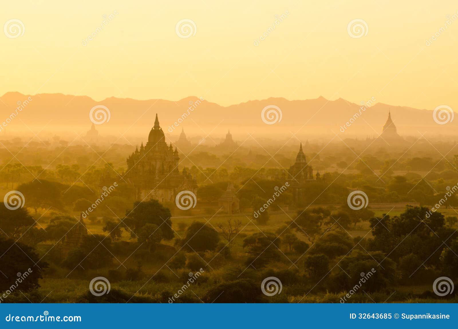 Bagan stock image. Image of golden, monument, beautiful - 32643685