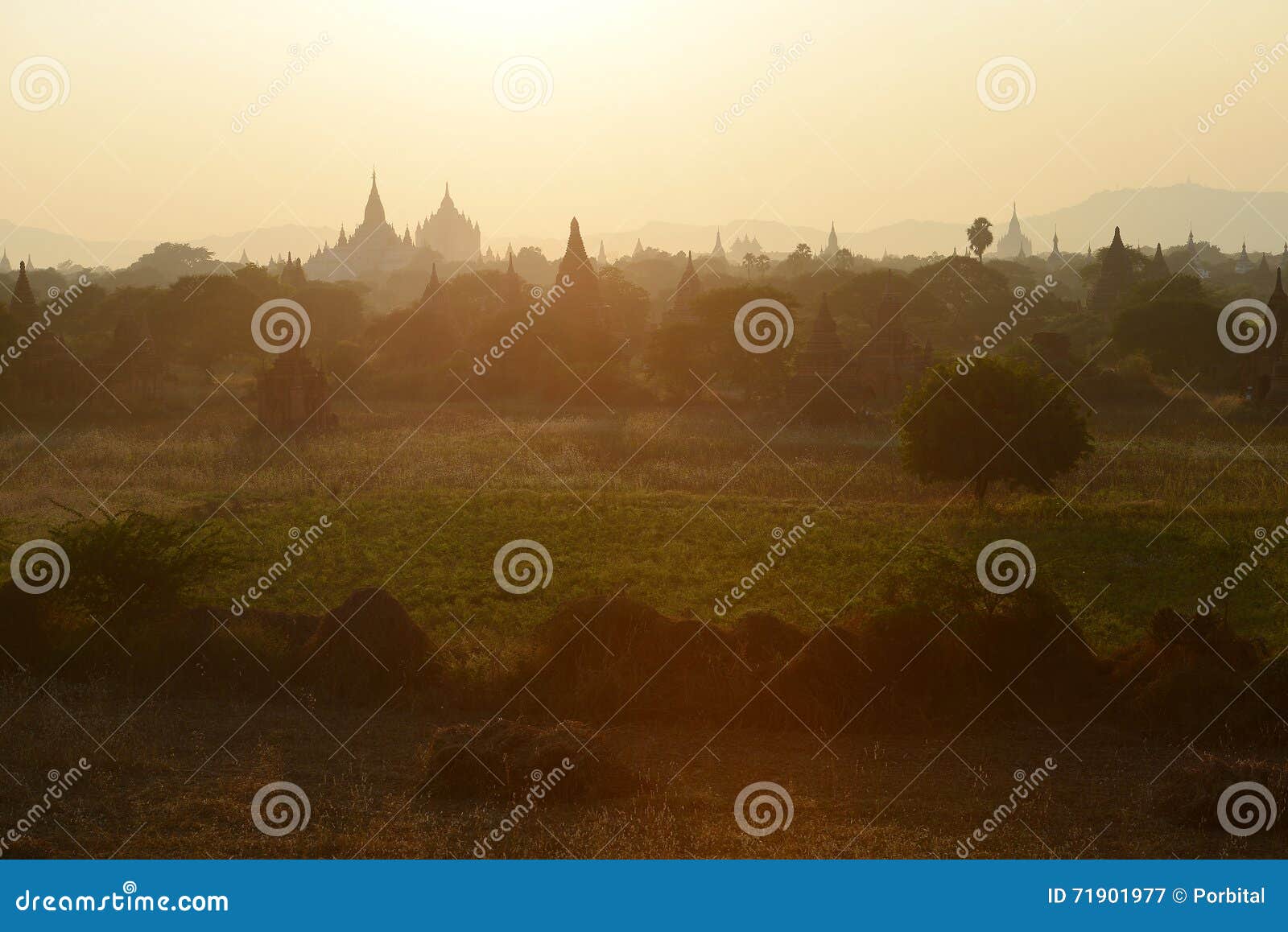 Bagan sunset stock image. Image of beautiful, bagan, stupa - 71901977