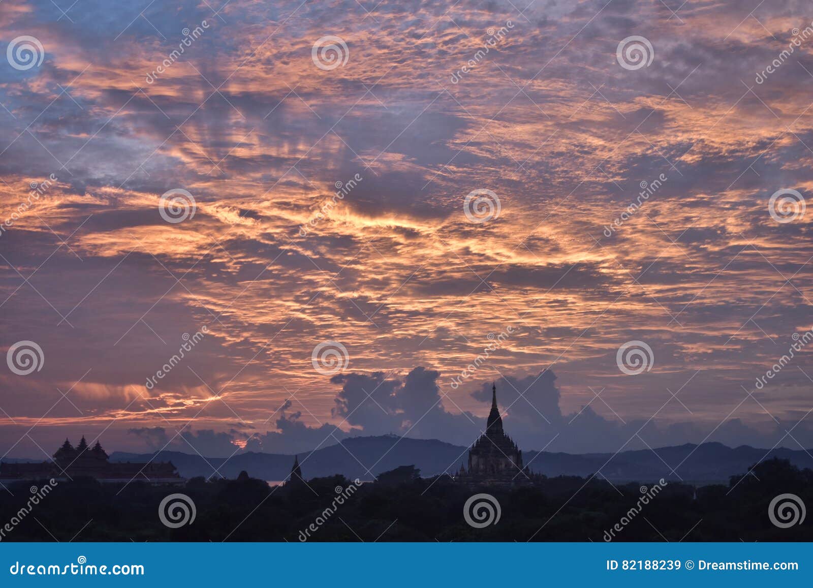 Bagan Sunset stock image. Image of horizon, sunset, highland - 82188239