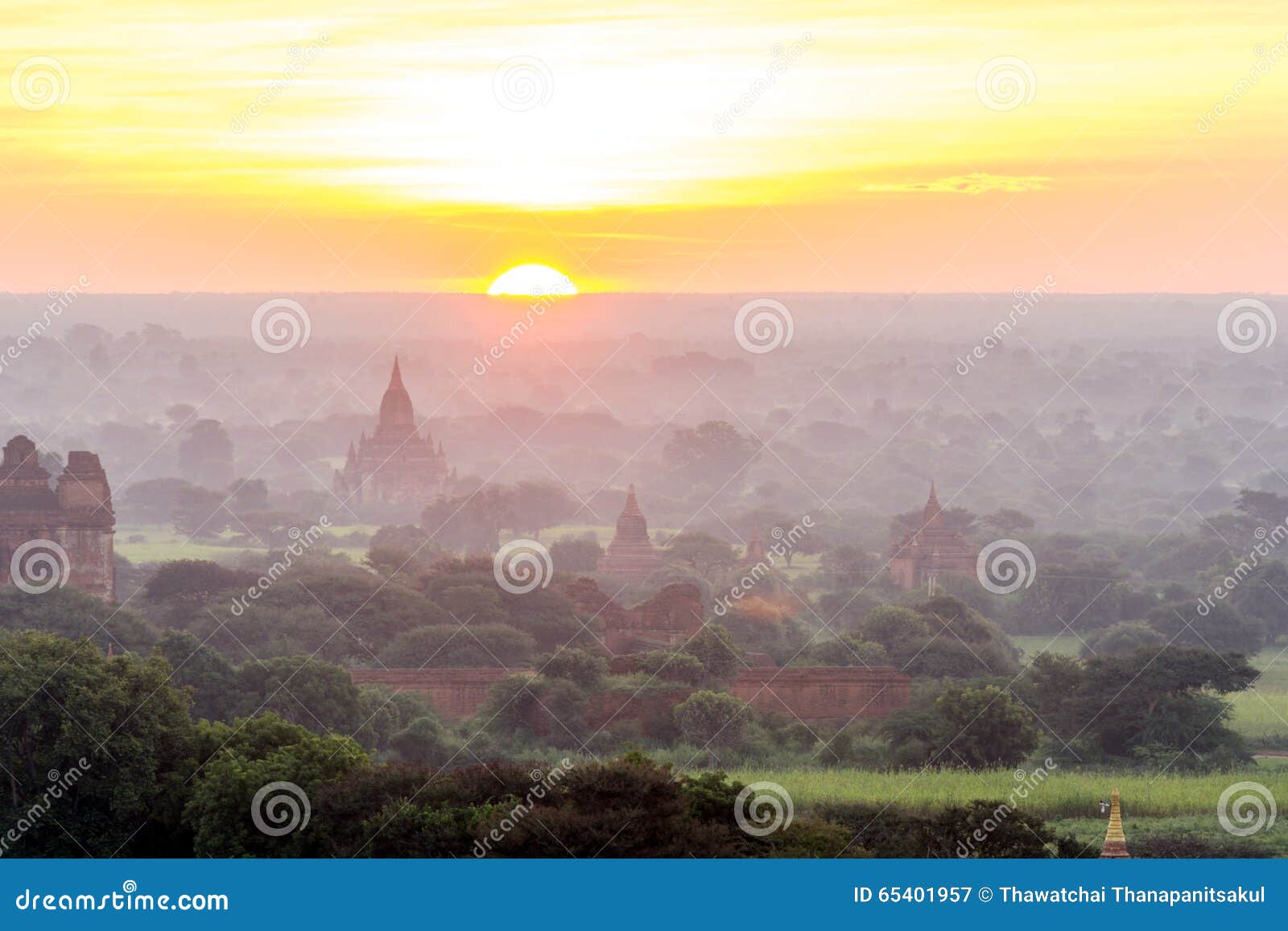 Bagan. Sunset At Bagan Myanmar Stock Photography | CartoonDealer.com ...