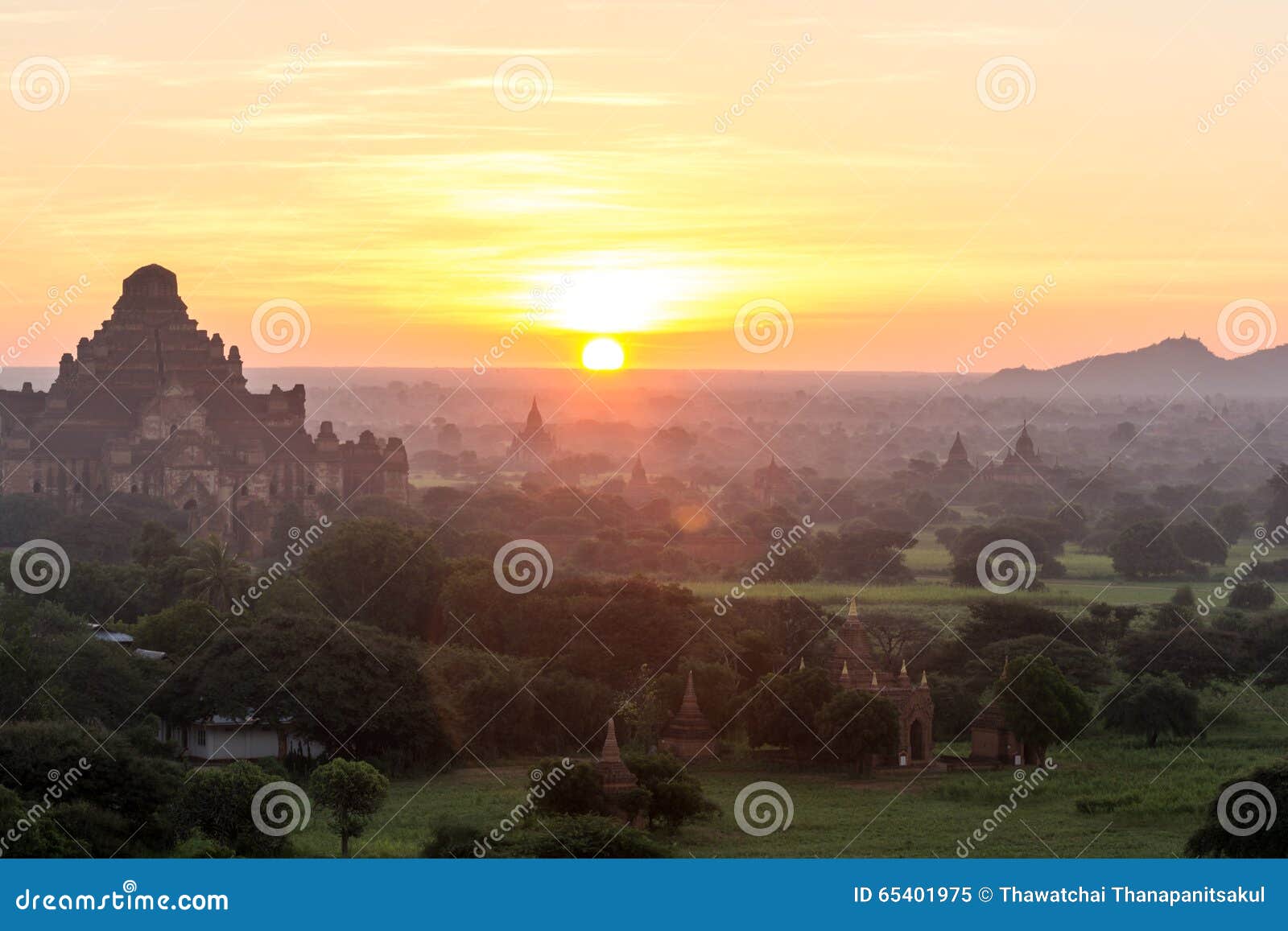 Bagan. Sunset At Bagan Myanmar Stock Photography | CartoonDealer.com ...