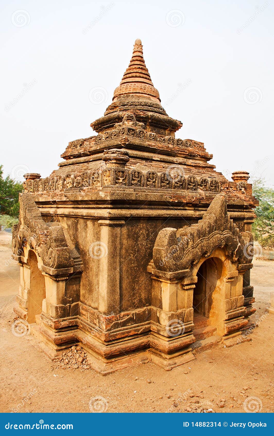 Bagan Temple stock photo. Image of bagan, myanmar, monument - 14882314