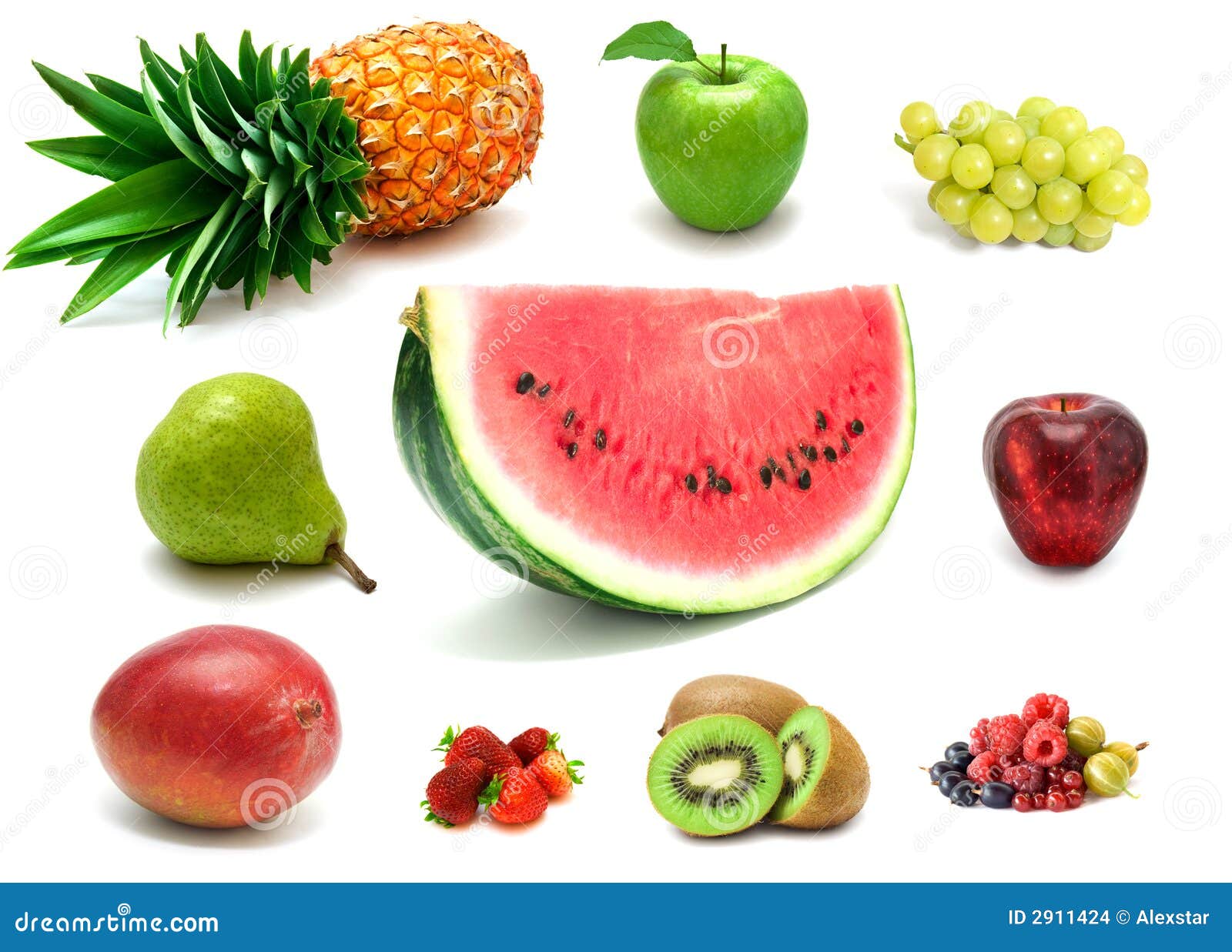 Bagas e frutas doces foto de stock. Imagem de fundo, quivi - 2911424