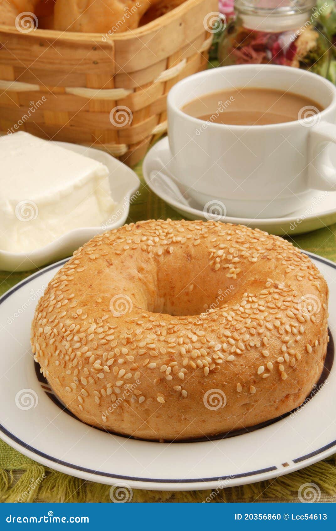 Bagel stock photo. Image of cheese, recipe, deli, plate - 20356860