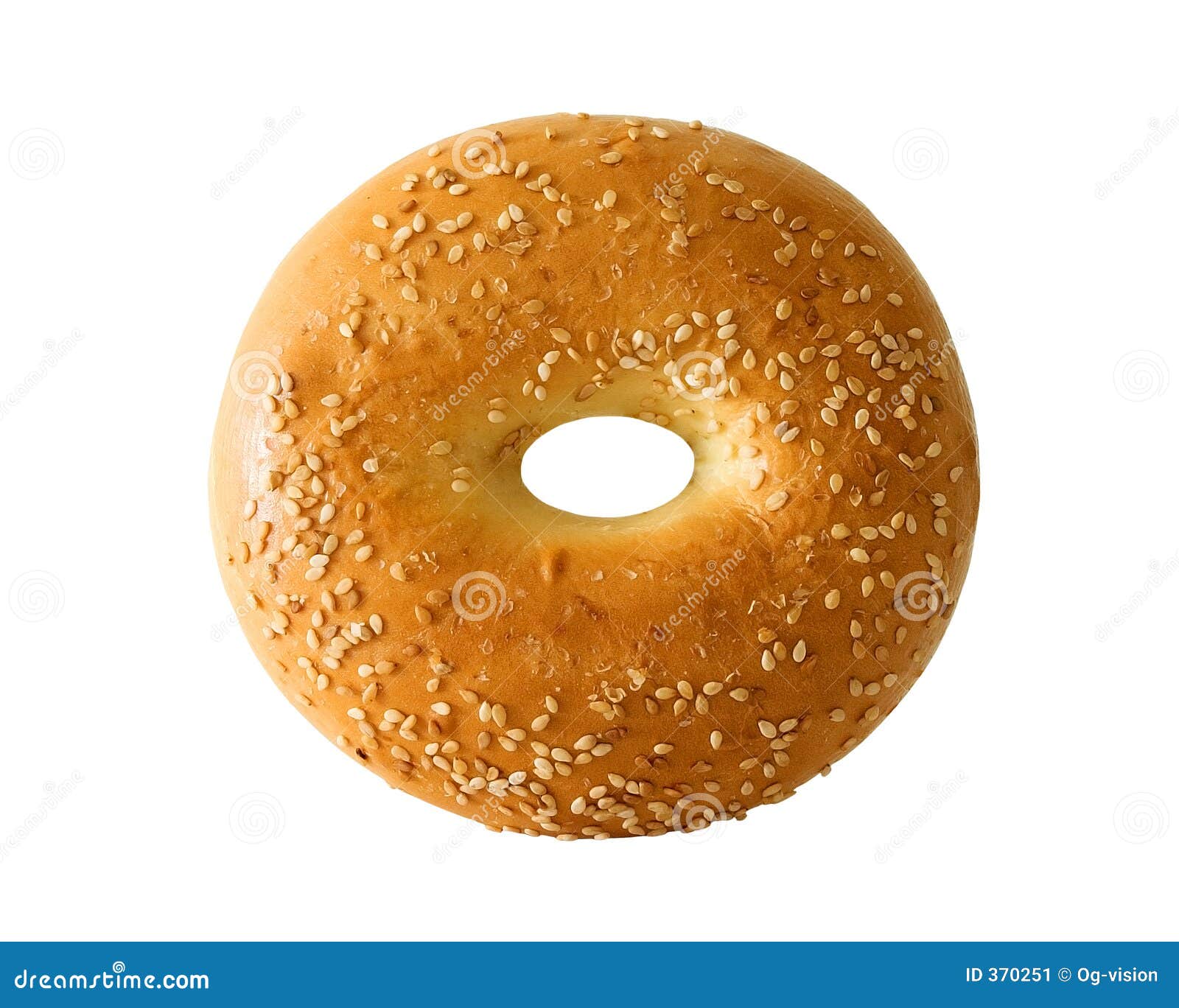Bagel stock image. Image of bread, round, isolated, sesame - 370251