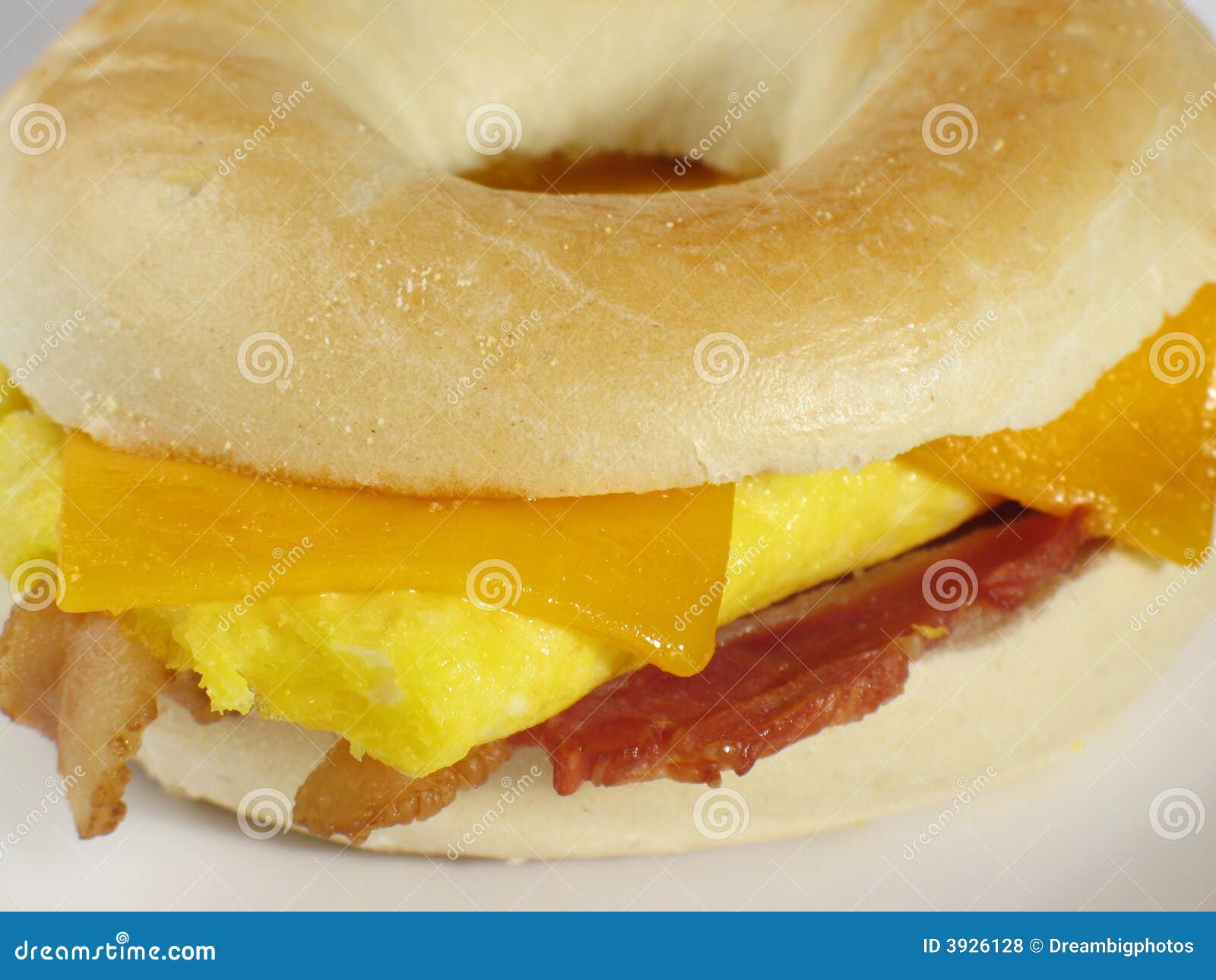 Bagel Breakfast Sandwich stock photo. Image of food, strips - 3926128