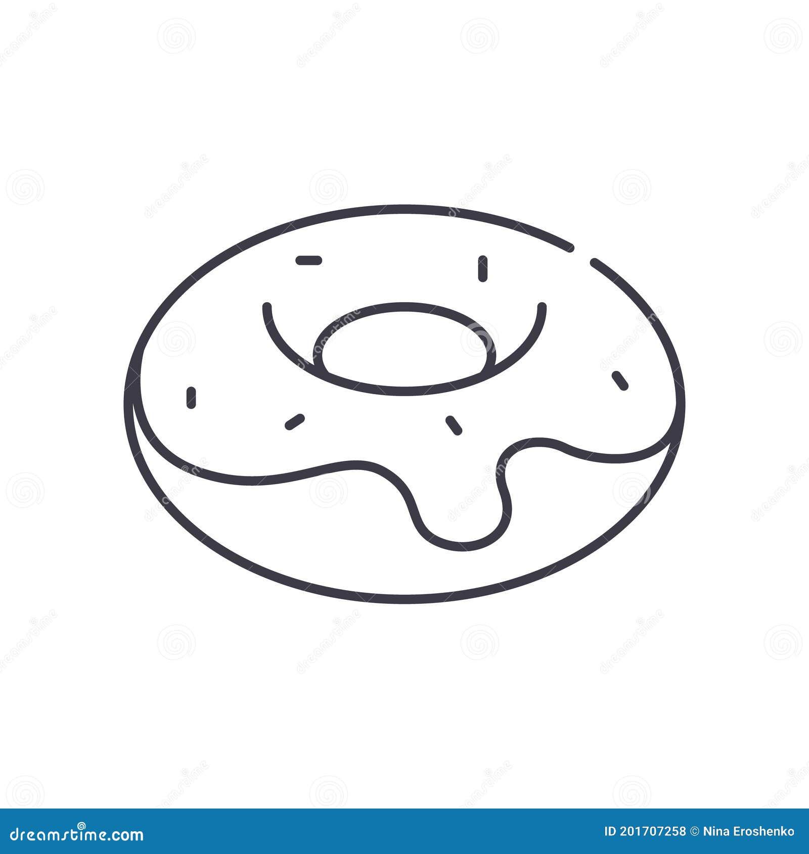 Bagel Icon, Linear Isolated Illustration, Thin Line Vector, Web Design ...