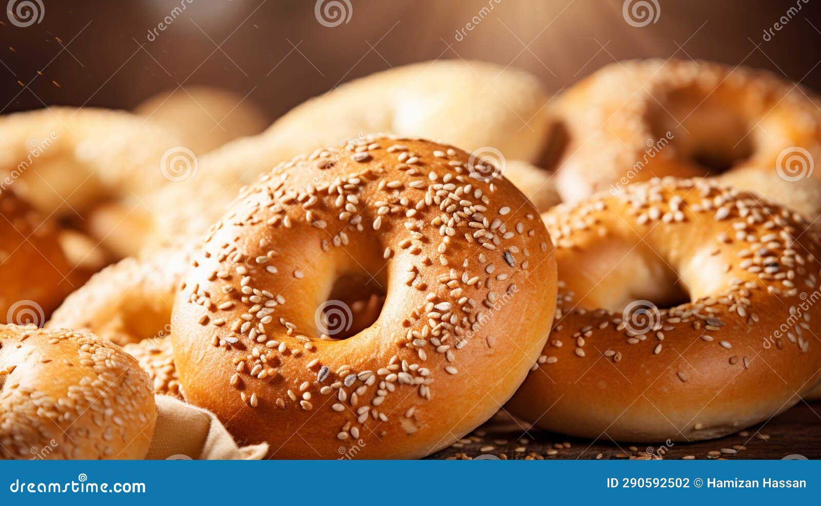 A Bagel is a Round, Dense Bread with a Chewy Crust and a Soft, Doughy ...