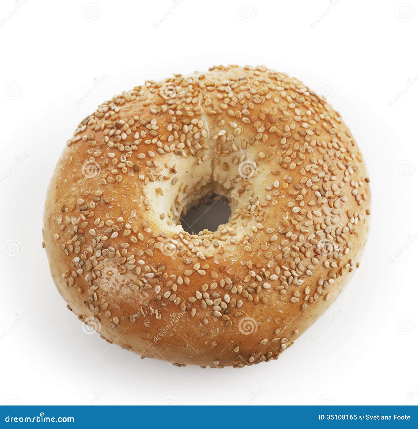 Bagel with Sesame Seeds stock image. Image of fresh, donut - 35108165