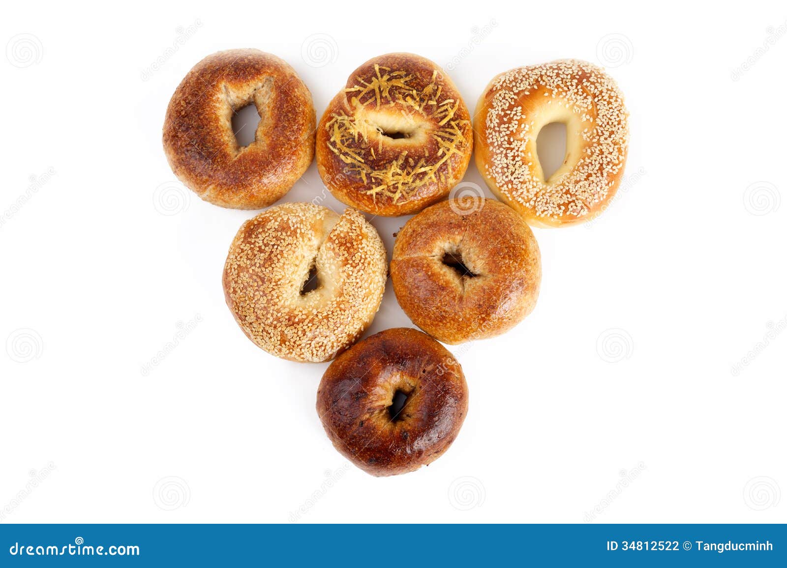 Bagel Triangle stock photo. Image of bagel, baked, jewish - 34812522
