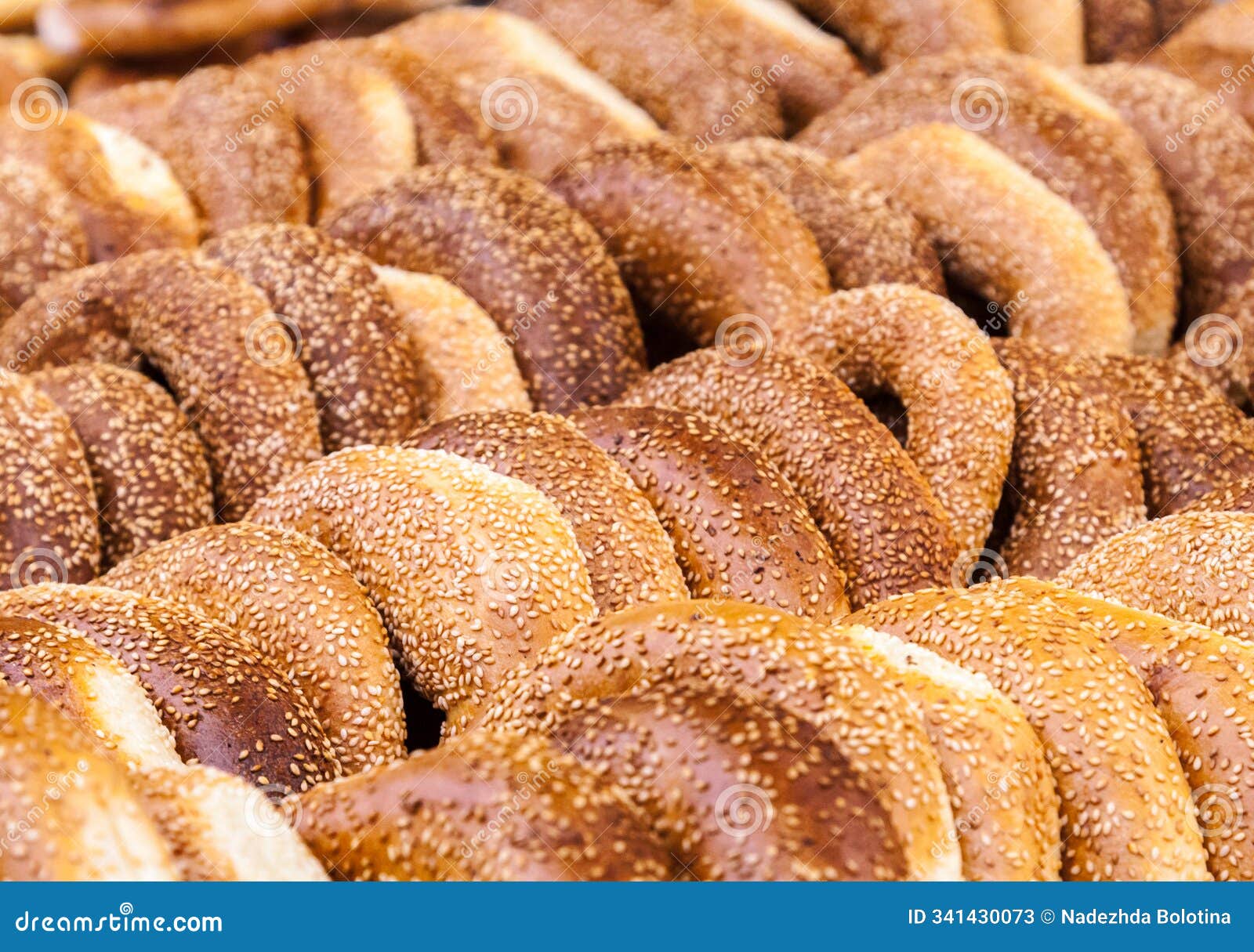 Bagele, Traditional Arab Bread. Jerusalem Stock Image - Image of ...