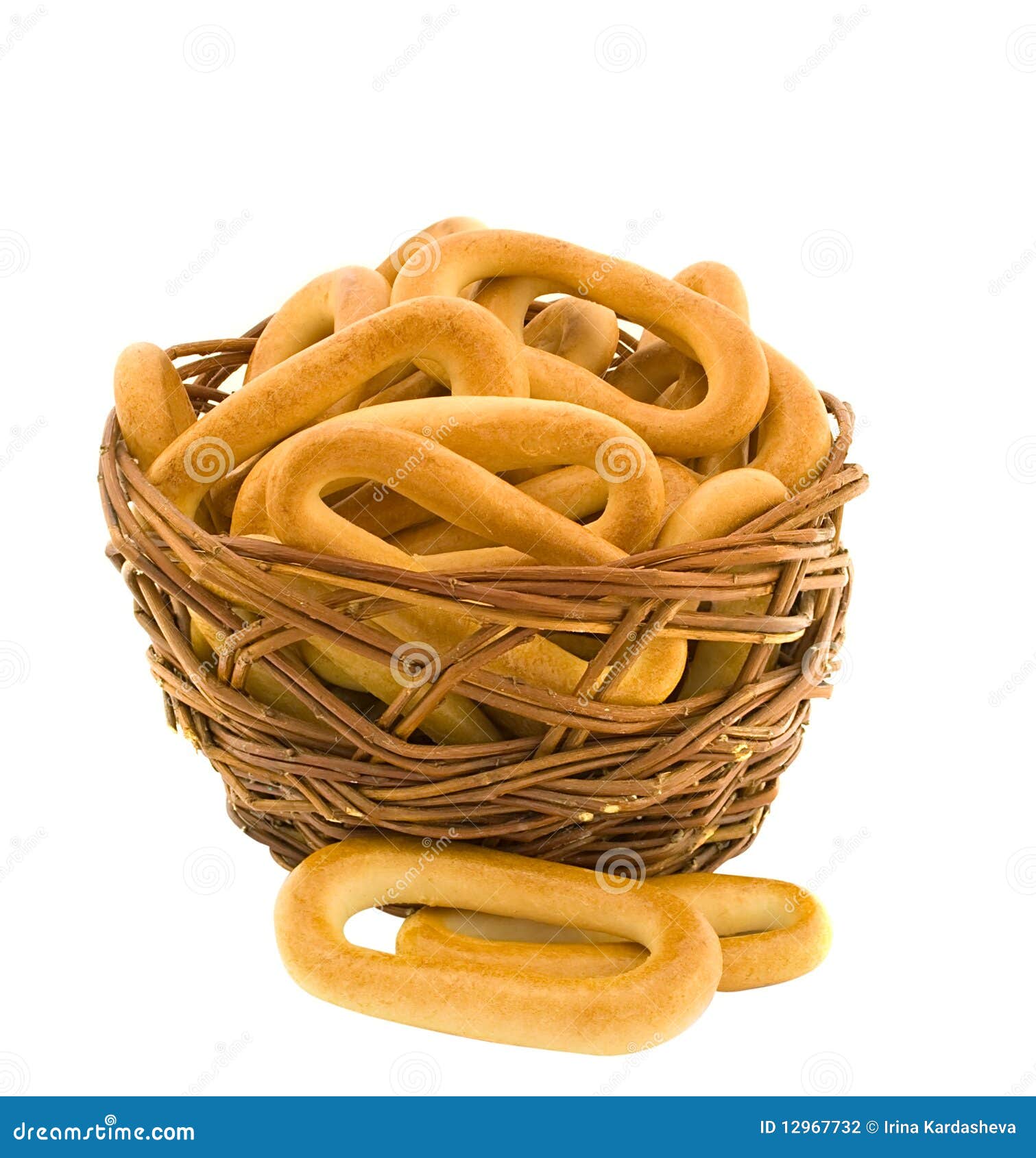 Bagels stock photo. Image of round, snack, closeup, wicker - 12967732