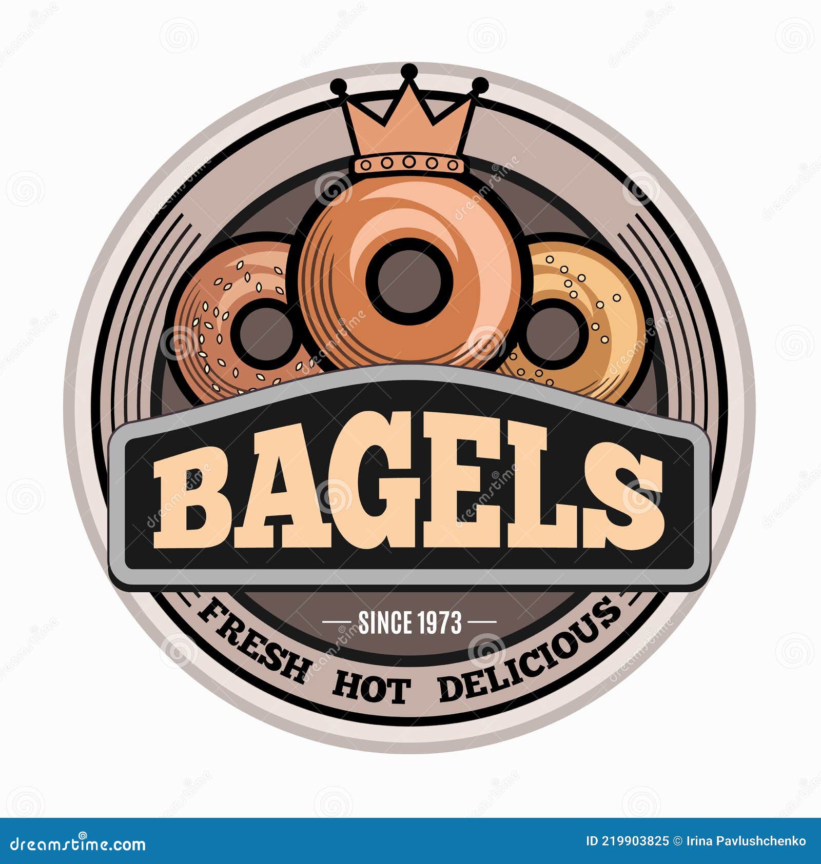 Bagels Logo Design.. Vector Illustration for Advertising Stock Vector ...