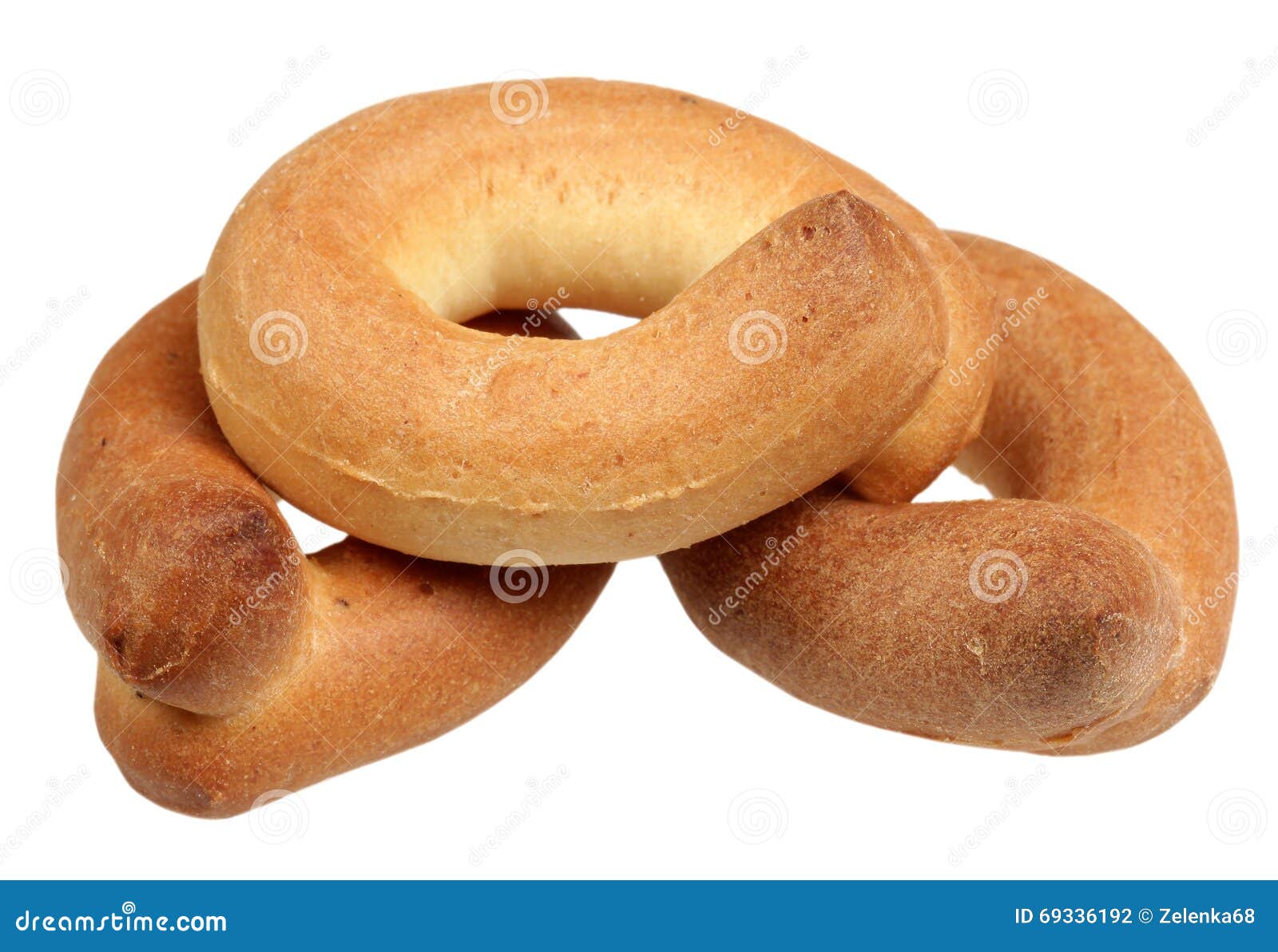Bagels on a White Background Stock Photo - Image of dessert, pastries ...