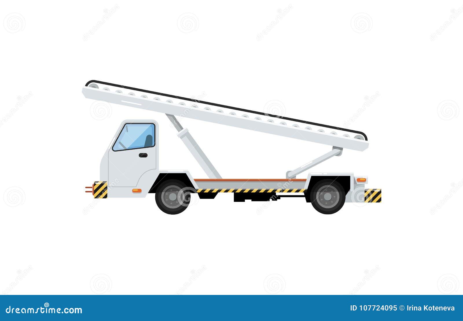 Loading Baggage In Airplane Flat Illustration. Cartoon Vector ...