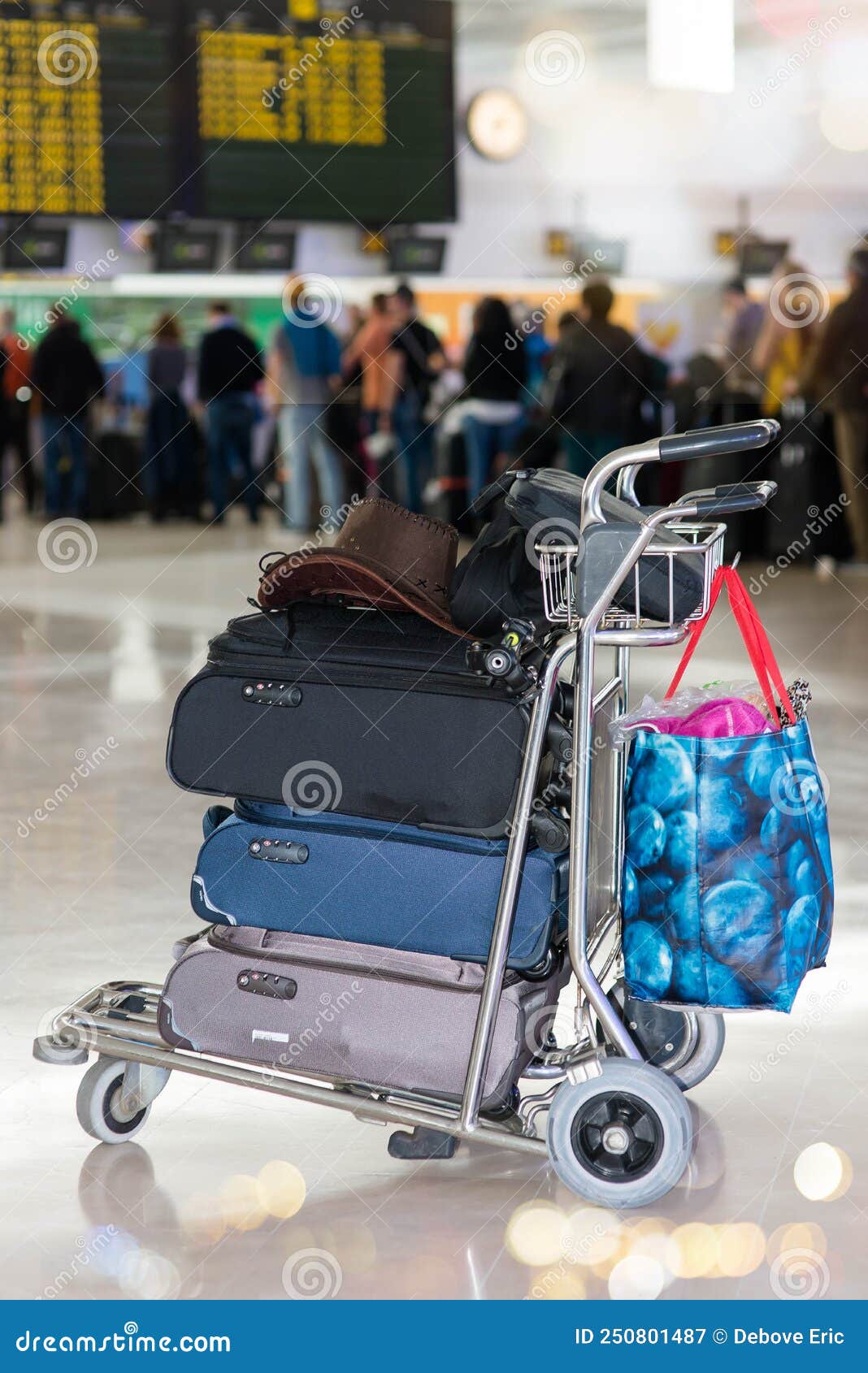 Queue at the Airport for Baggage Check-in Stock Image - Image of ...