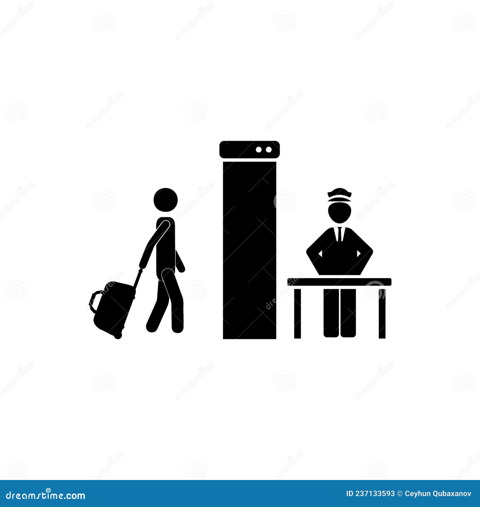 Baggage and Baggage Check at the Airport, Security Control at the ...