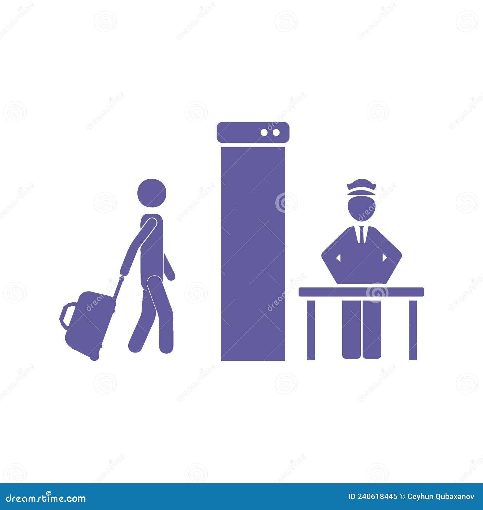 Baggage and Baggage Check at the Airport, Security Control at the ...