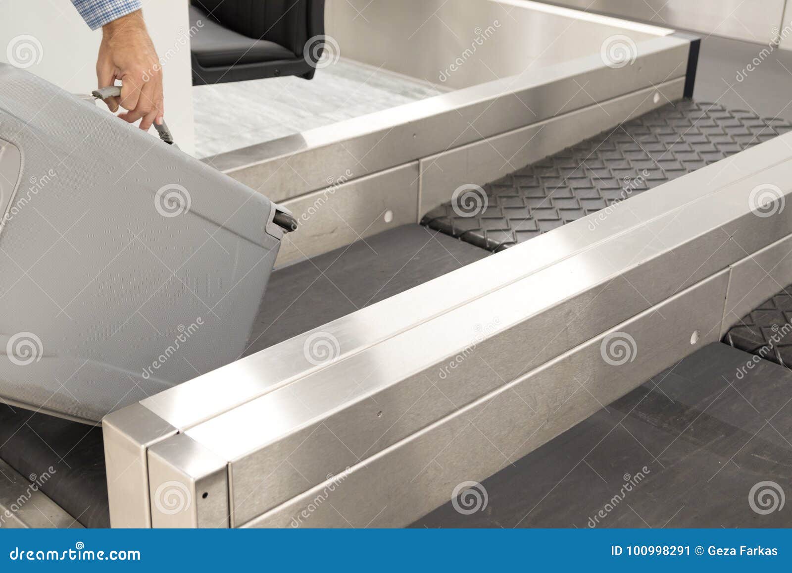 Baggage at Check-in Counter at Airport Stock Image - Image of holiday ...