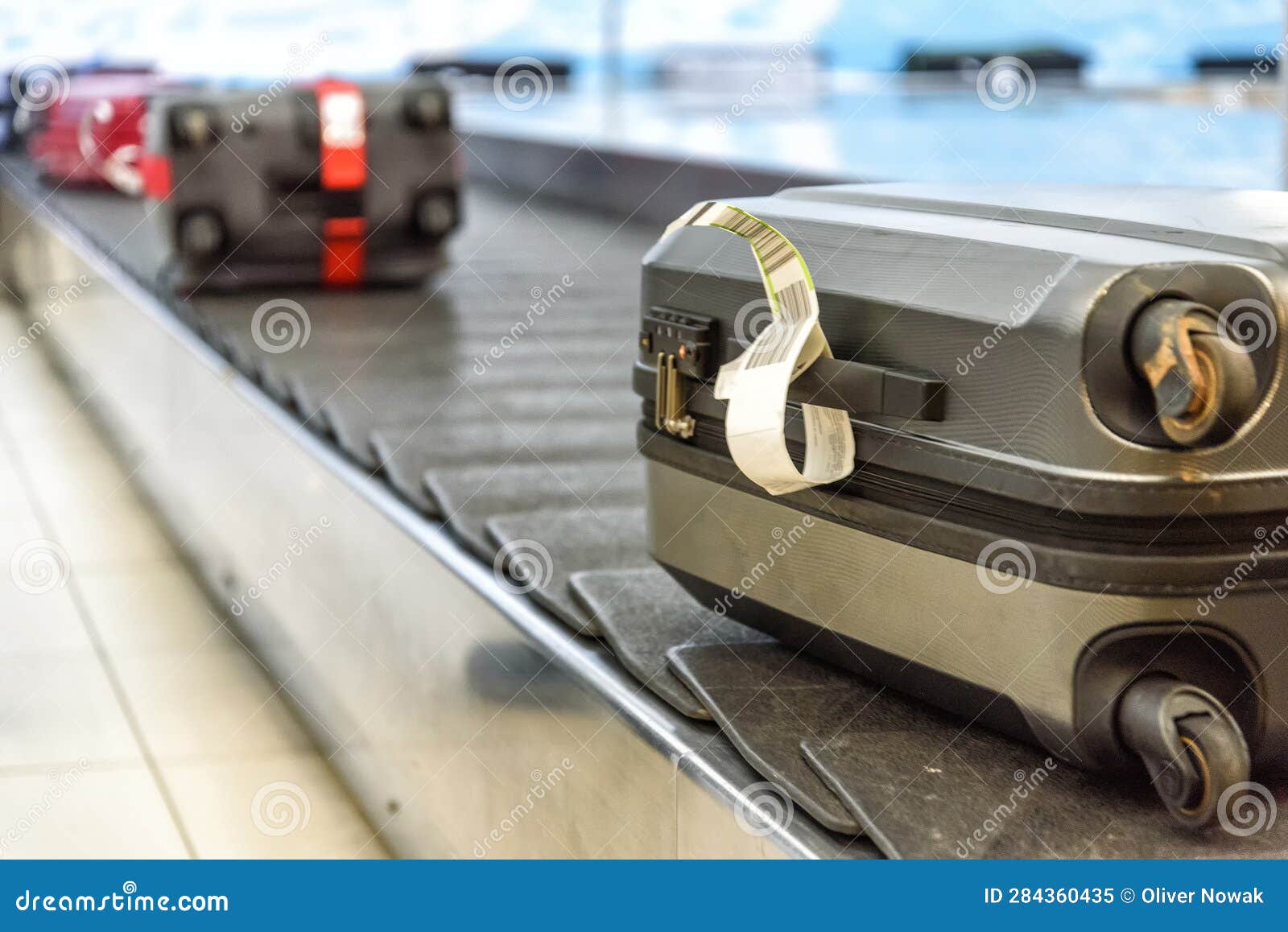 Baggage at the Baggage Claim at an Airport Stock Image - Image of ...