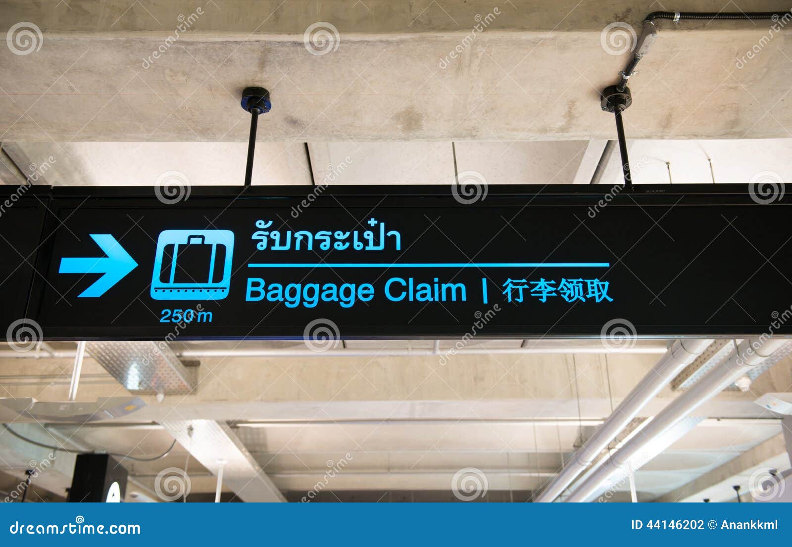 Baggage claim sign stock photo. Image of symbol, directions - 44146202