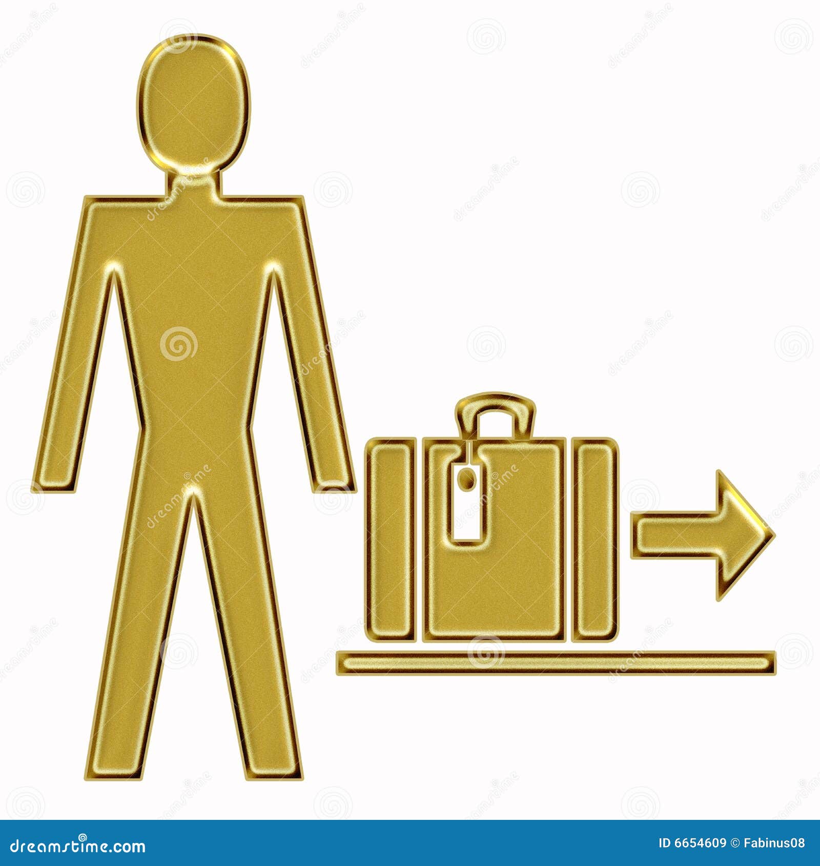 Baggage symbol in airport stock illustration. Illustration of people ...