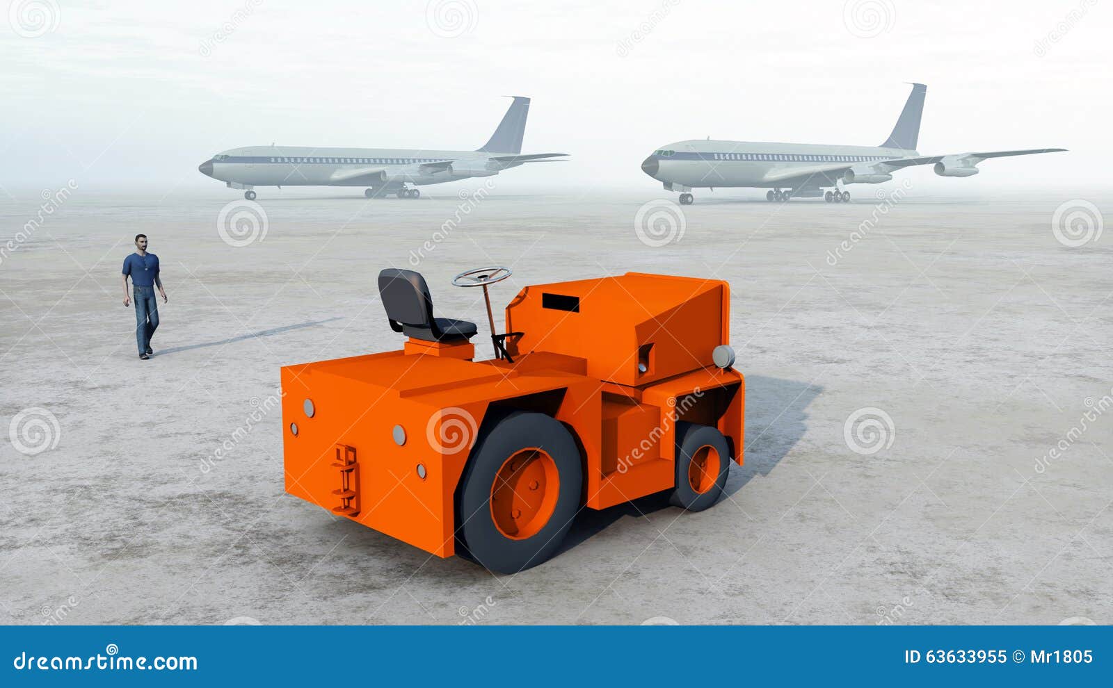 Baggage tug stock illustration. Illustration of operations - 63633955