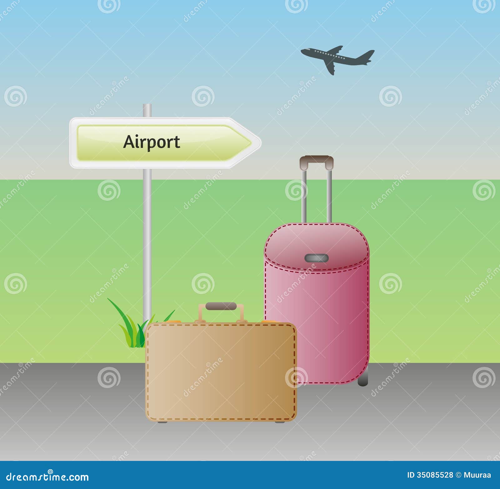 Airport Sign Departure Arrival Travel Icon. Vector Airport Board ...