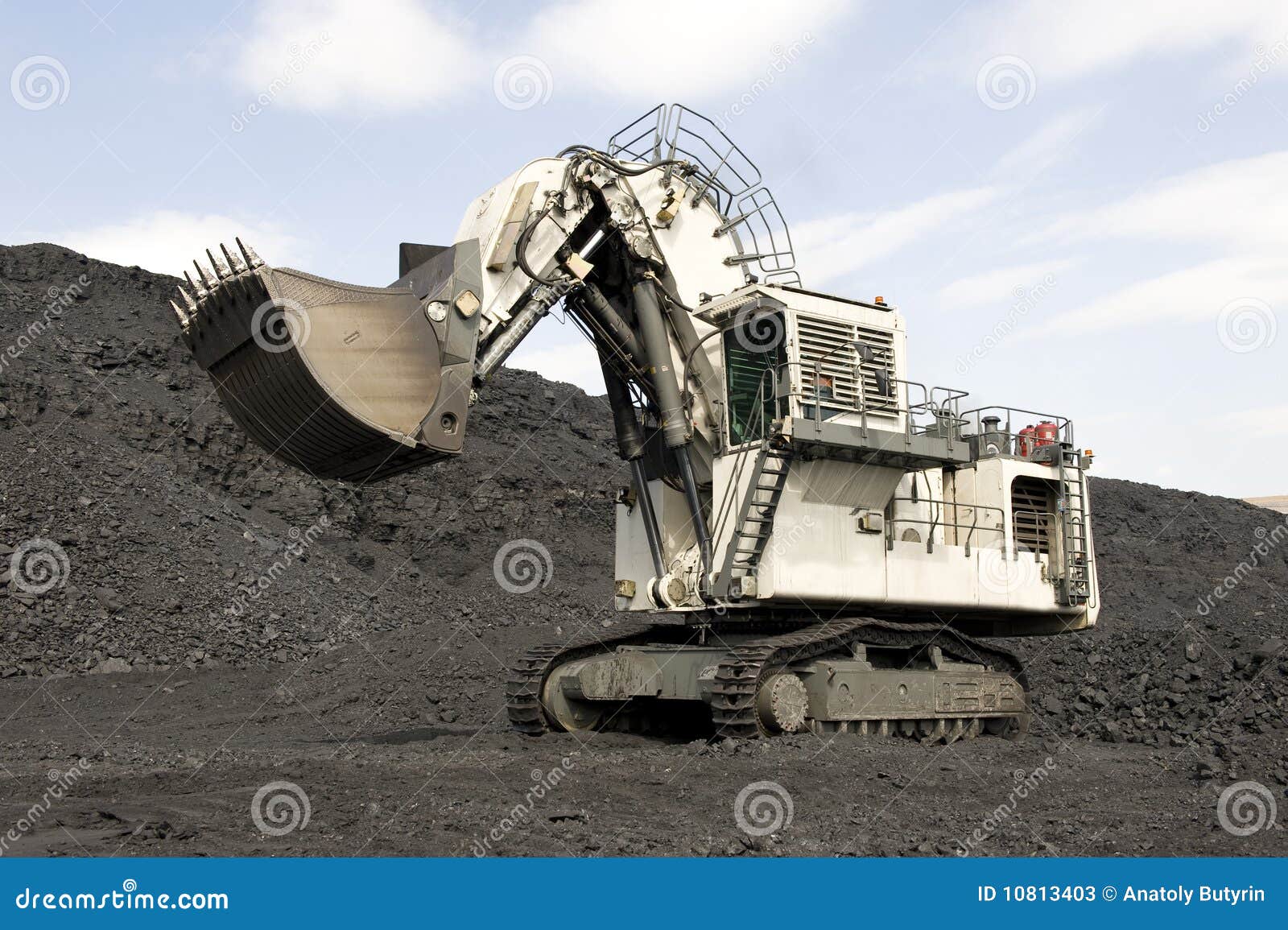 Bagger stockbild. Bild von geöffnet, kohle, technologie - 10813403